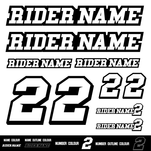 RIDER I.D PACK - SLAM-DUNK – Sketch Moto Design